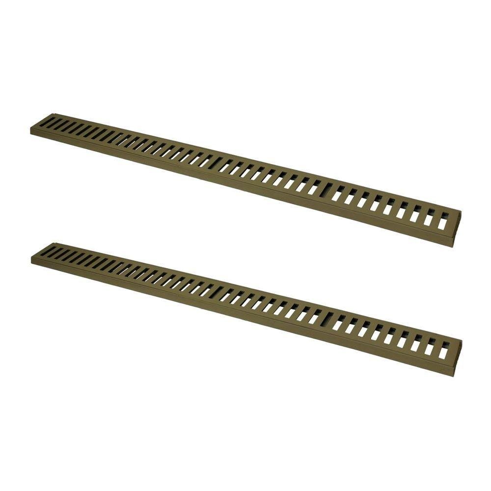 Kit 2 Ralo Grelha Linear Caixilho em Alumínio Fendi 15x100cm ...