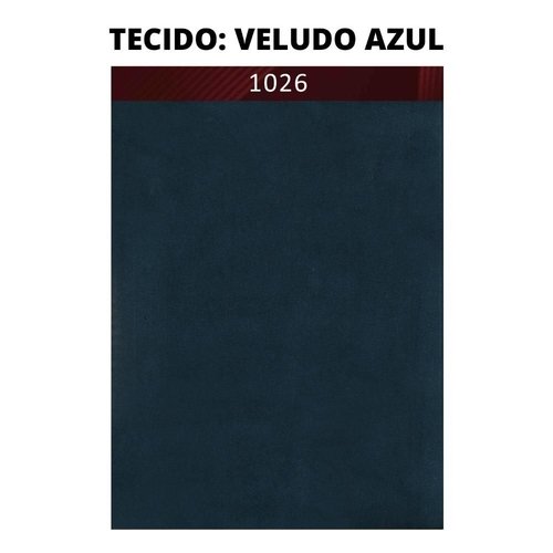 Poltrona Luxo Braço em Madeira Maciça Mona - Veludo Azul | MadeiraMadeira