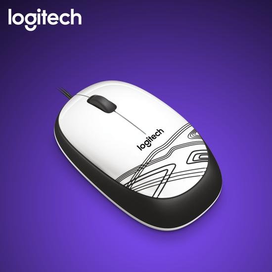 Mouse Logitech M105 USB Branco/Preto 910-003138 | MadeiraMadeira
