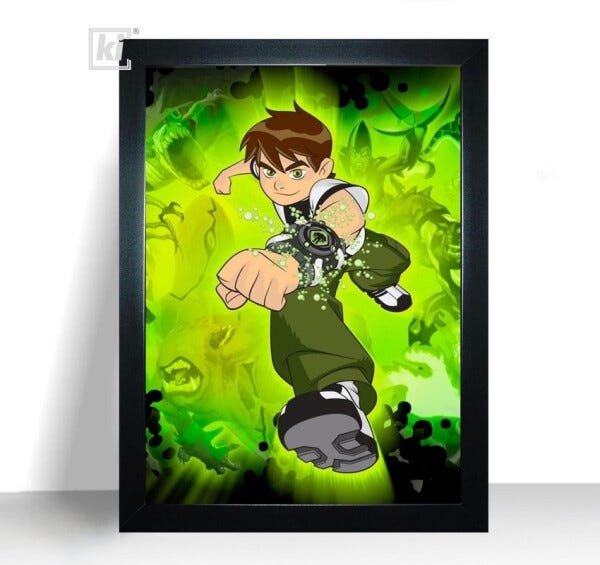 Quadro Ben 10 Decorativo Desenho 44x32 | MadeiraMadeira