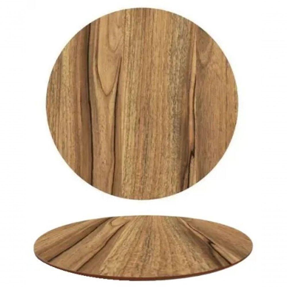 Tampo em Mdf Oval 160x90 Cm - Nogueira Cor Marrom | MadeiraMadeira