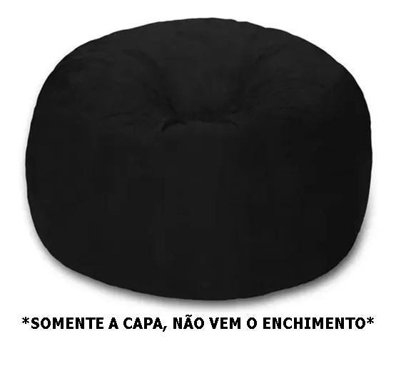 Puff Cama Gigante Redondo em Suede 80x20 com Enchimento Sala:80x20 ...