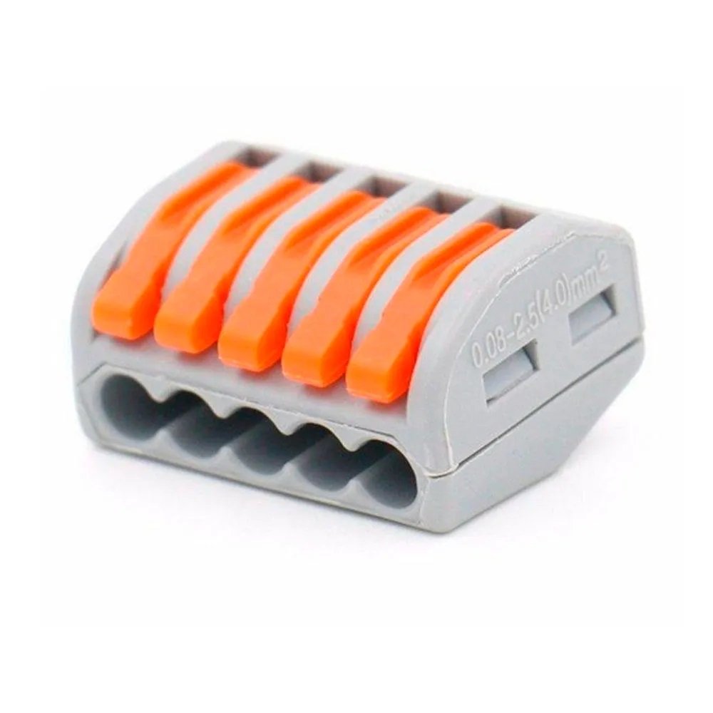 Conector Iluminacao 5 Vias 2,5 Mm - Pct 10 | MadeiraMadeira