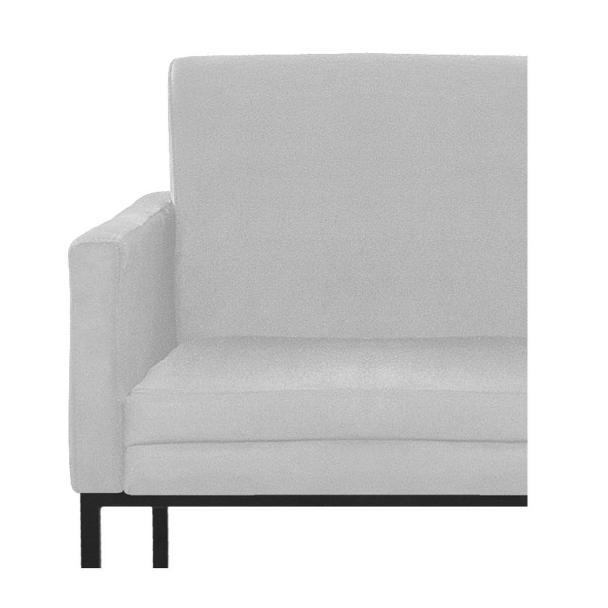 Poltrona Decorativa Bellinha Base de Ferro Preto Suede - ADJ Decor ...