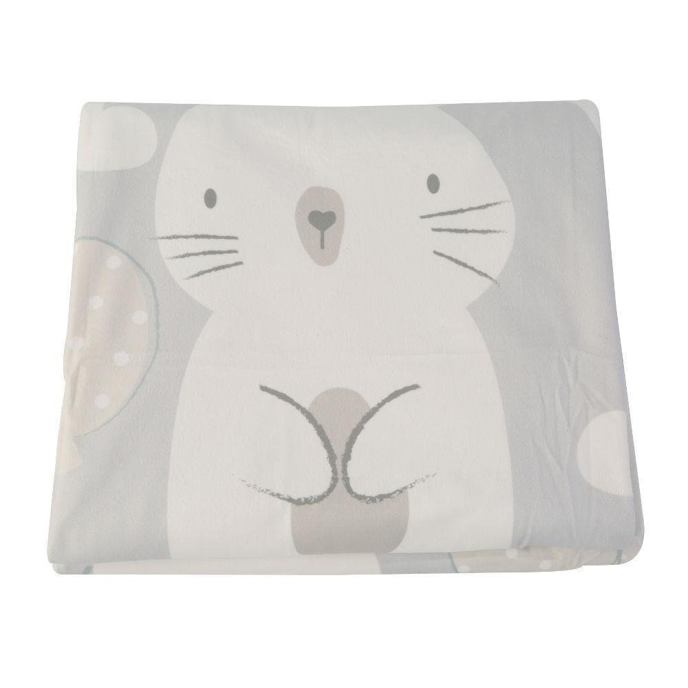 Cobertor Coelho Cinza 100x120cm - A/BABY | MadeiraMadeira