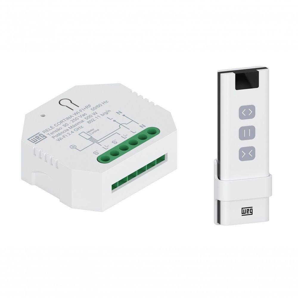 Módulo Rele para Controle de Persianas e Cortinas Bivolt Wi-fi + Rf Weg ...