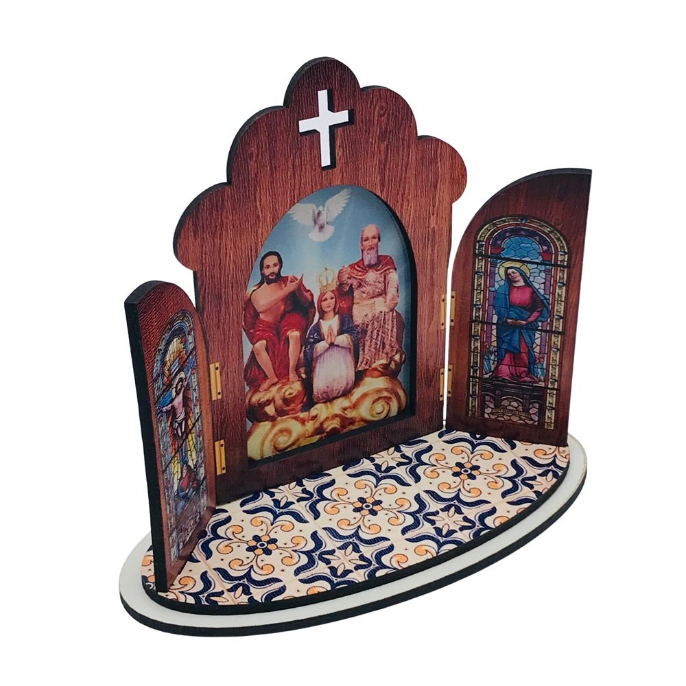 Capela Portuguesa Divino Pai Eterno Madeira Mdf | MadeiraMadeira