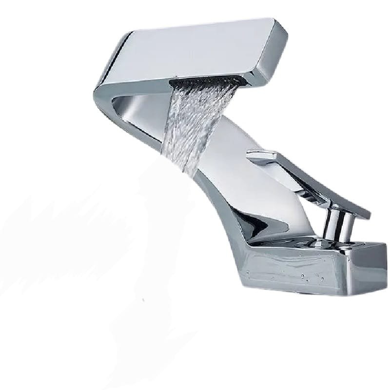 TORNEIRA BANHEIRO GOURMET CURVA CASCATA - CROMADA - MG18 | MadeiraMadeira