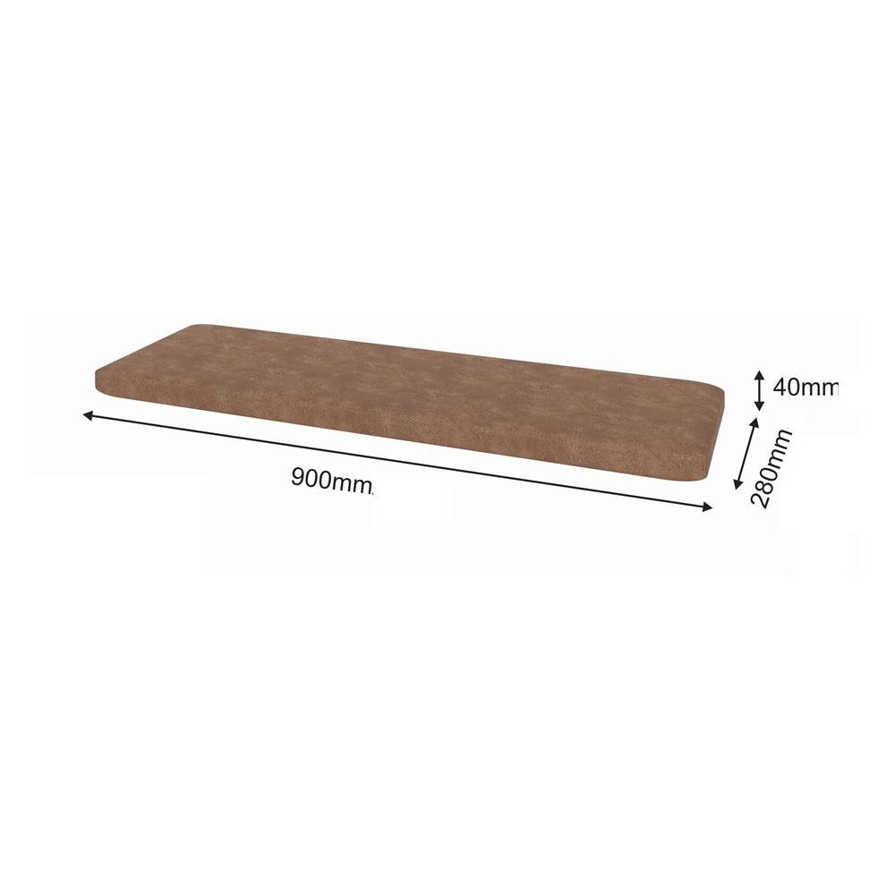 Futon 90x28cm Multimóveis CR9000 Linho Cinza | MadeiraMadeira