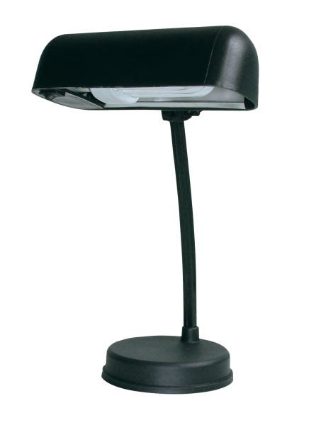 Luminária de Mesa para Lâmpada LED Compacta - Preta | MadeiraMadeira