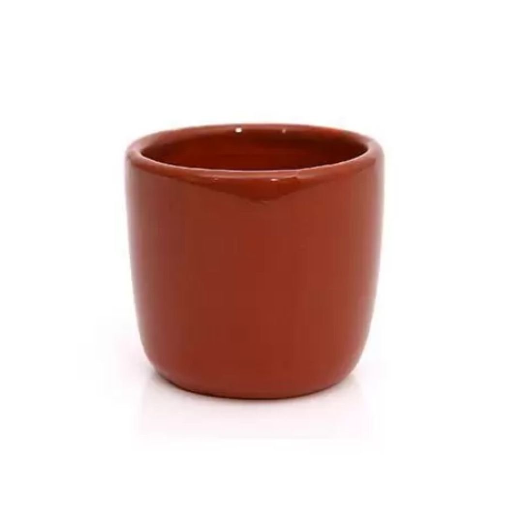 Copo Barro Cerâmica 80ml 6cm x 6cm | MadeiraMadeira