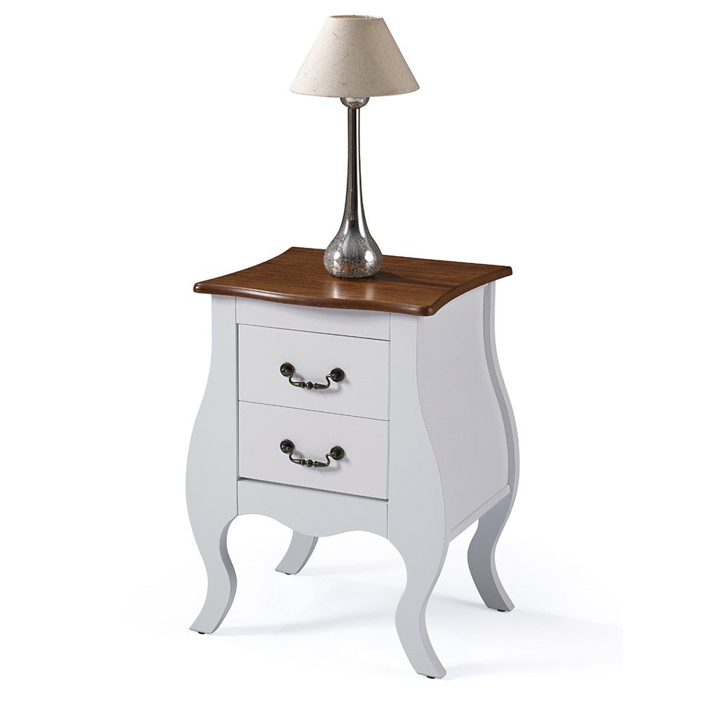 Mesa de Cabeceira Bombê Antique 2 gavetas - 1026 Meyer Mesa de ...