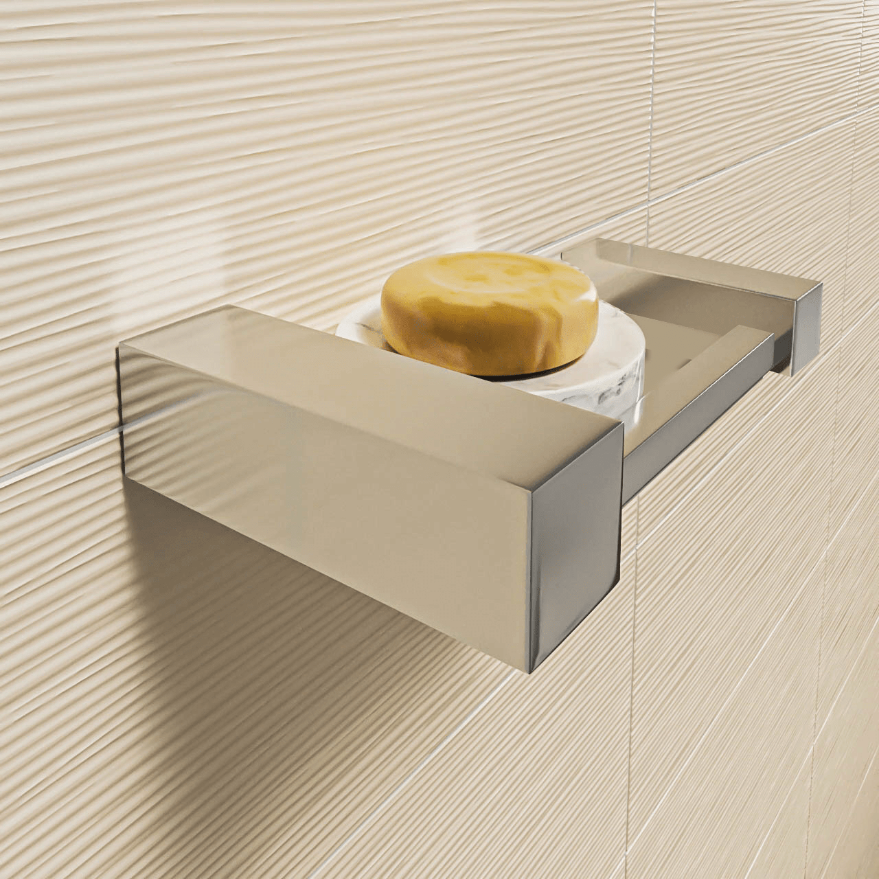 Saboneteira de Parede p/ Banheiro ou Lavabo Aço Inox 304 Ref: C-S1 ...