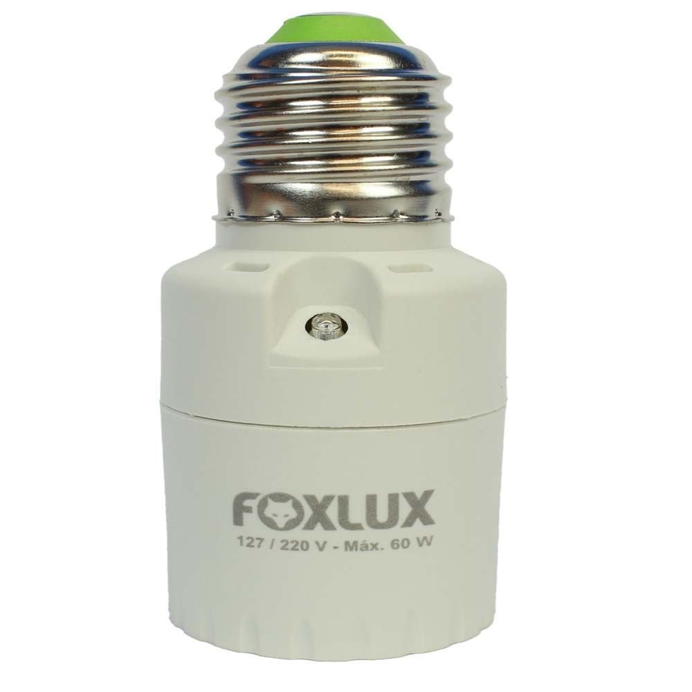 Bocal Sensor E-27 com Fotocélula Bivolt Foxlux | MadeiraMadeira