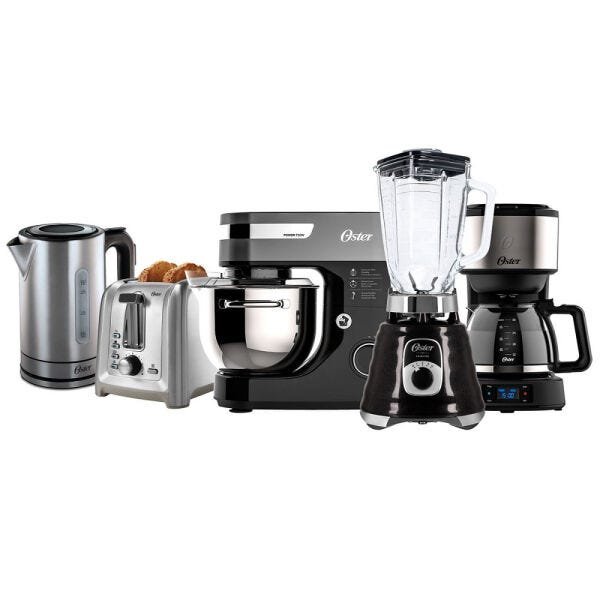 Kit Completo Cozinha Black Inox Oster - 127V | MadeiraMadeira