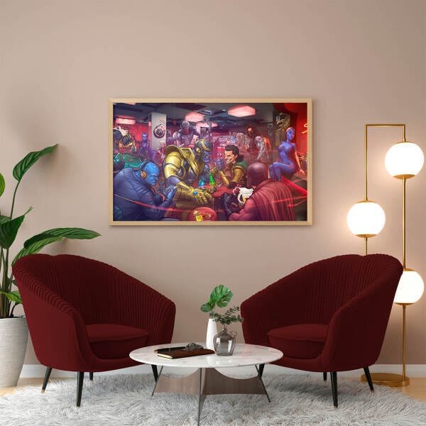 Quadro em Canvas Stan Lee's Bar 60x90 Borda Infinita | MadeiraMadeira