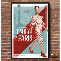 Quadro Pôster Série Emily em Paris 60x90 | MadeiraMadeira