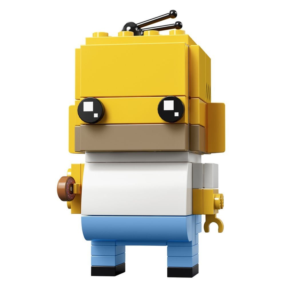 Blocos de Montar - Lego Brick Headz - Homer Simpson e Palhaco Krusty ...