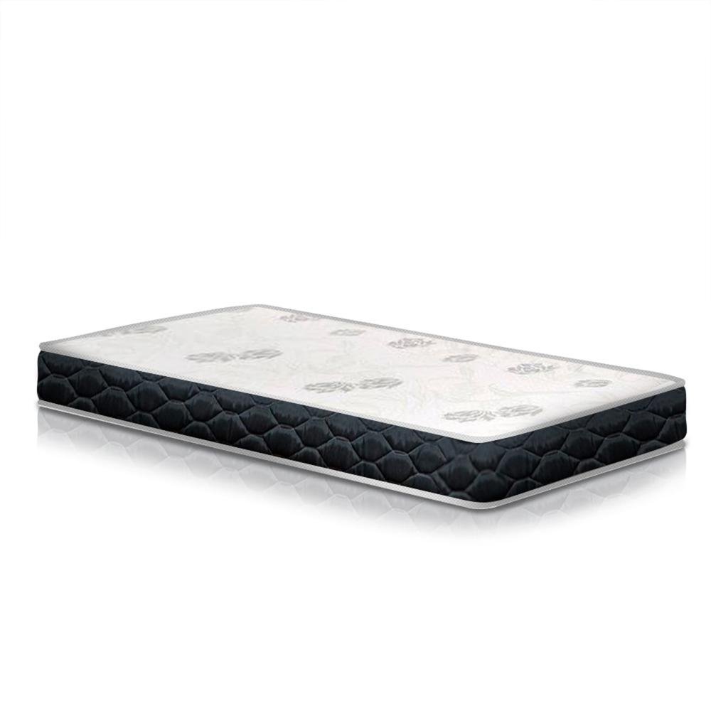 Colchão Solteiro TORAFLEX D20 Branco Preto Cali Toraflex 78 x 188 x 12 ...
