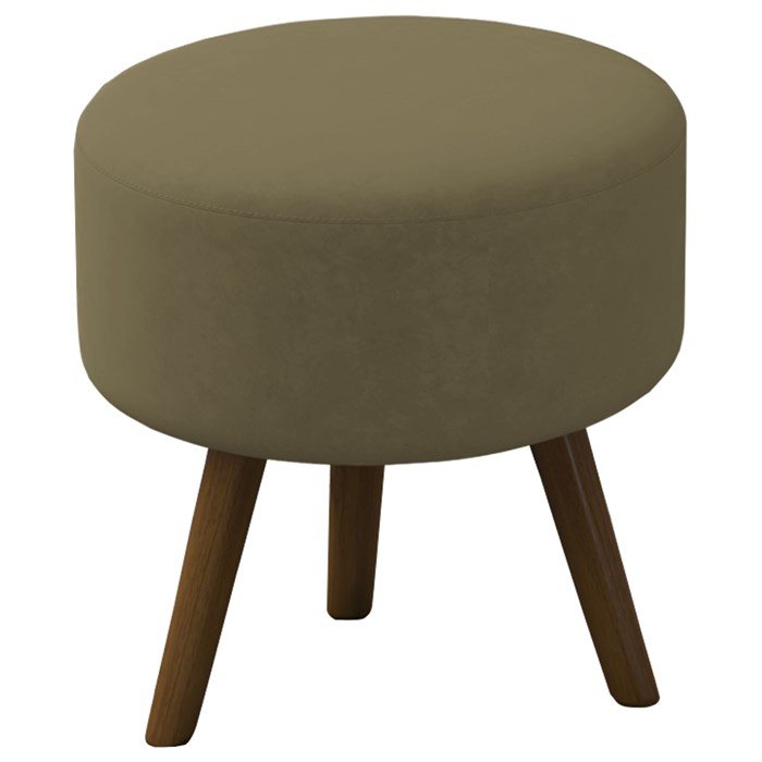 Puff Puf Para Sala Pes Palito Small Veludo SL 945 Peer | MadeiraMadeira