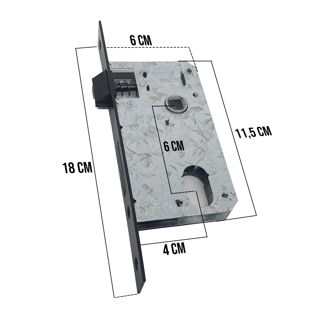 Fechadura P/Porta Externa Tetra Colonial Broca 40 mm Aliança FECHADURA ...