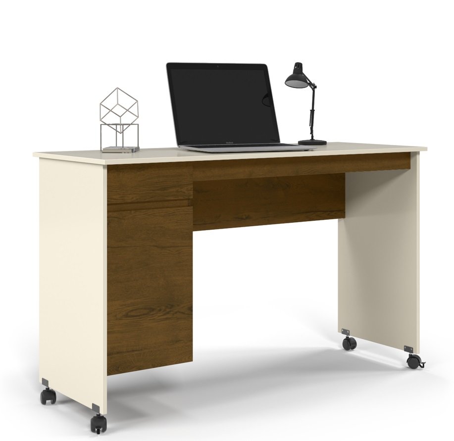 Mesa de Computador Bella - Off White/Malbec Humagui | MadeiraMadeira