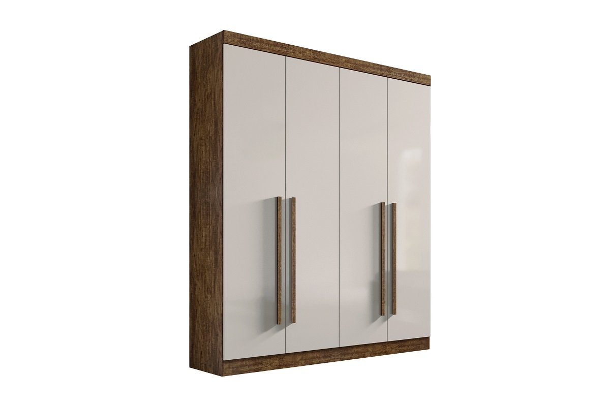 Guarda Roupa Solteiro 4 Portas 3 Gavetas da Vinci Plus 100% Mdf D Doro ...