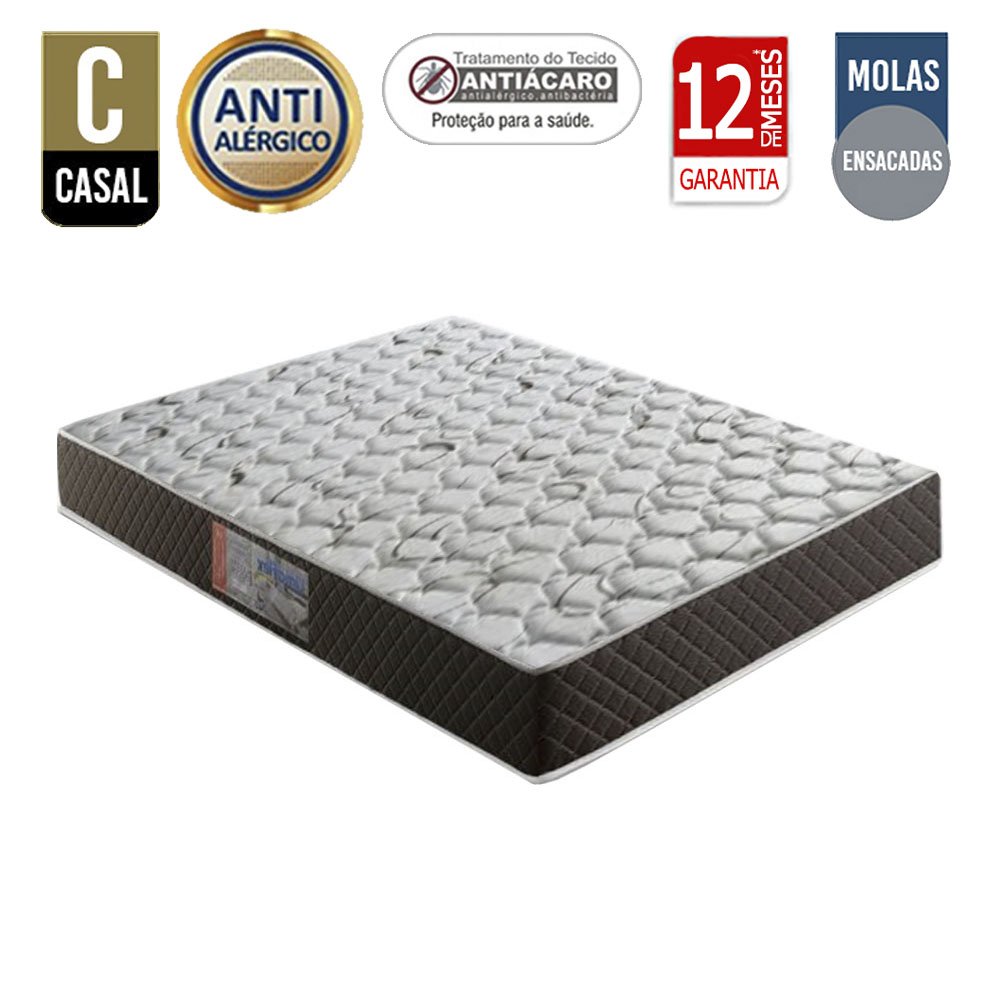 Colchão Casal NK Camas Molas Ensacadas 28x138x188 | MadeiraMadeira Colchão Casal NK Camas Molas Ensacadas 28x138x188 | MadeiraMadeira