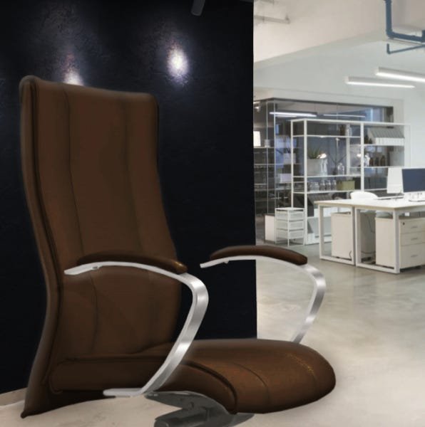 Cadeira de Escritório Infinity Martiflex Café | MadeiraMadeira