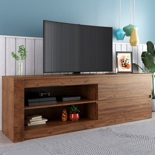 Rack para TV até 55 Polegadas 2 Gavetas Estocolmo Dover - Panorama ...