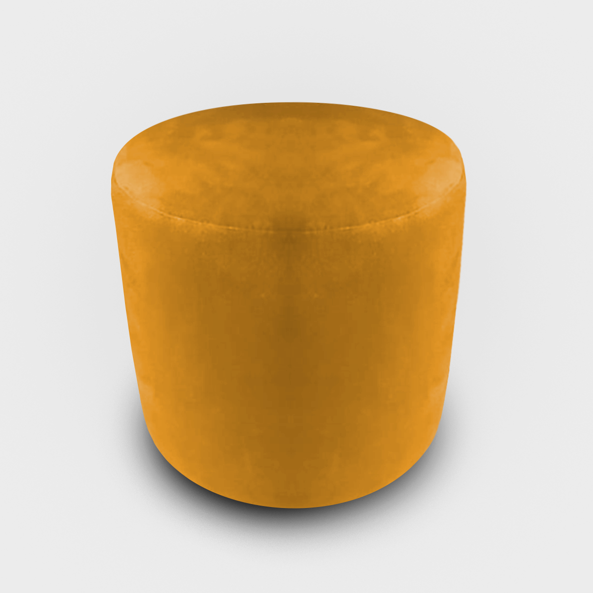 Puff Redondo Decorativo Para Sala Quarto Elaine Amarelo | MadeiraMadeira