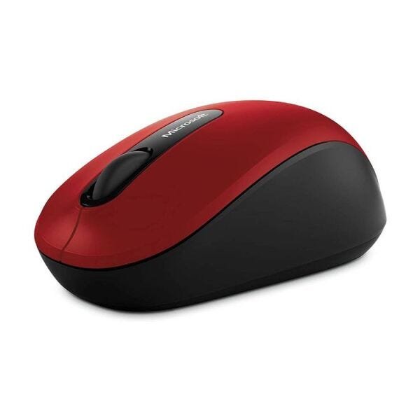 Mouse Microsoft 3600 Bluetooth - Preto/Vermelho | MadeiraMadeira