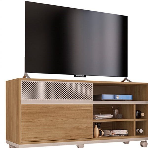 Rack Caemmun com 2 Portas Deslizantes Slide | MadeiraMadeira