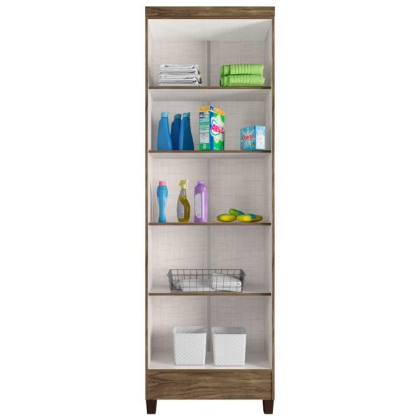 Armário Multiuso 2 Portas Cairo Teka Champagne Clique Chique | MadeiraMadeira