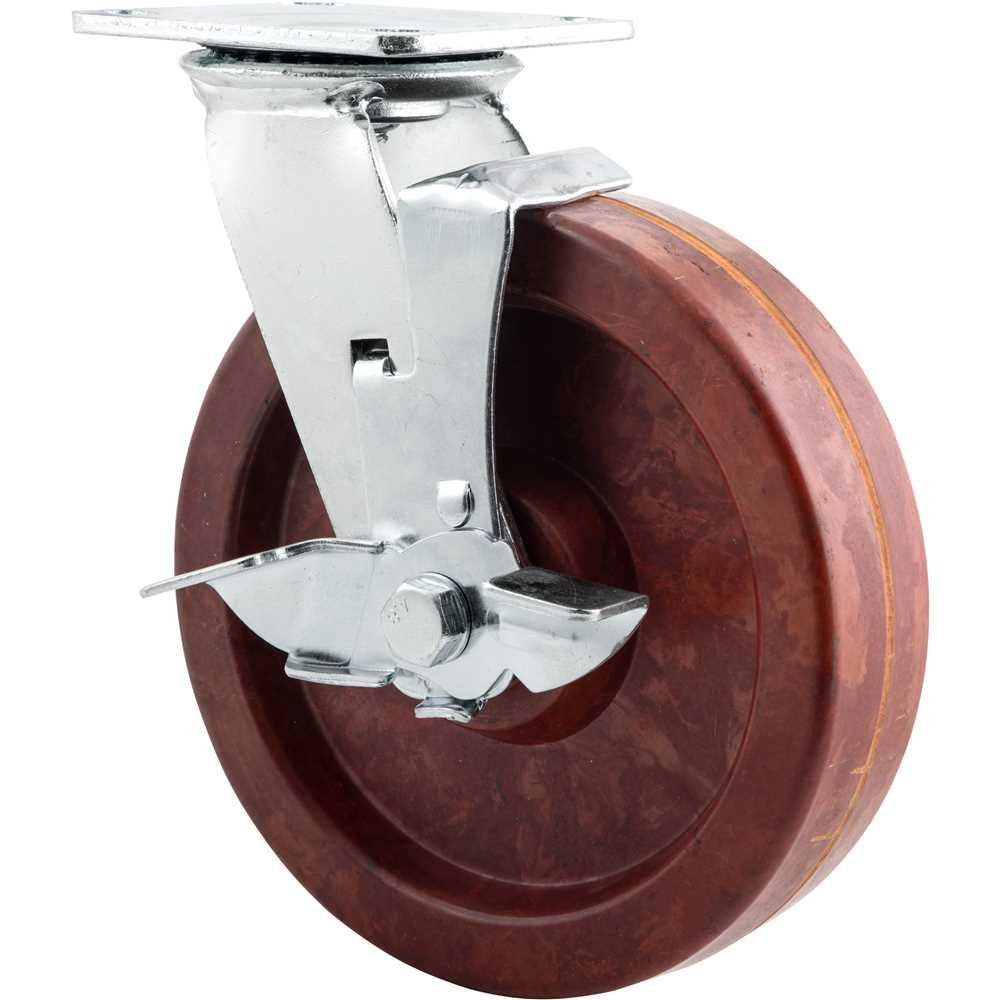 Rodizio Giratório com Freio 8'' Celeron Industrial Vonder | MadeiraMadeira