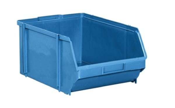 Kit 12 Peças Caixa Bin Nº 8 Organizadora Plástica Azul | MadeiraMadeira