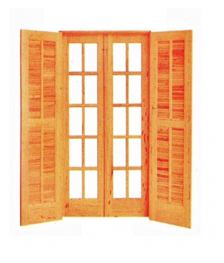 Porta Abrir A/a Reta - 4 Folhas - Angelim:2,13m X 1,80m | MadeiraMadeira
