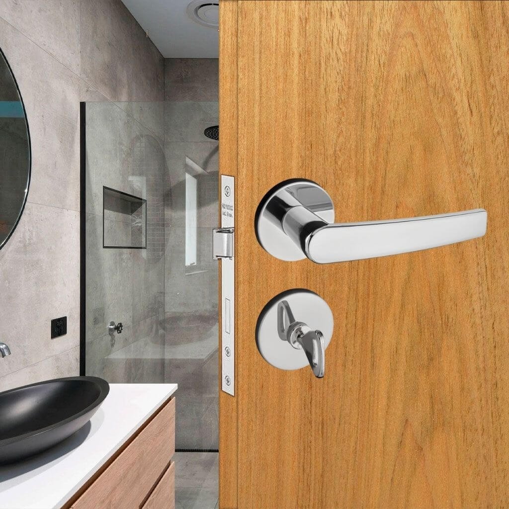 Fechadura Pado Concept 401 Roseta Redonda Cromada 40mm | MadeiraMadeira