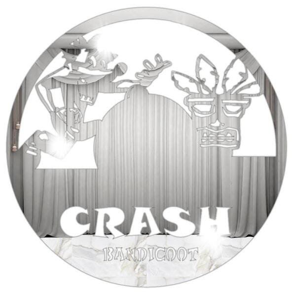 Espelho Decorativo Decoração Crash Bandicoot Game | MadeiraMadeira