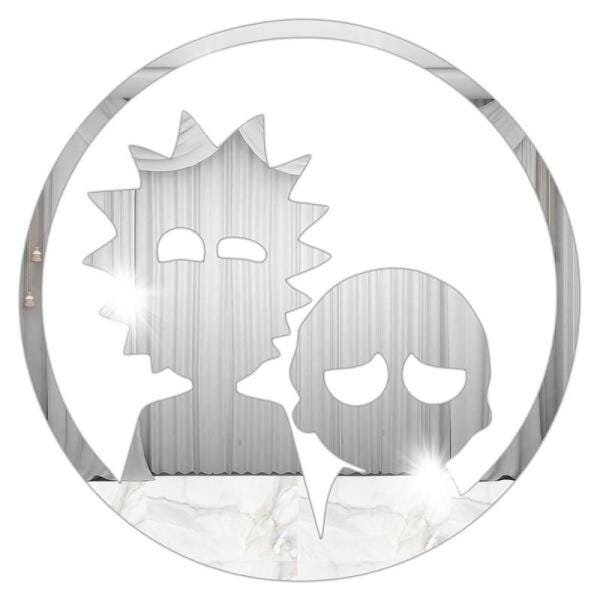 Espelho Decorativo Decoração Sala Quarto Cozinha Rick Morty ...