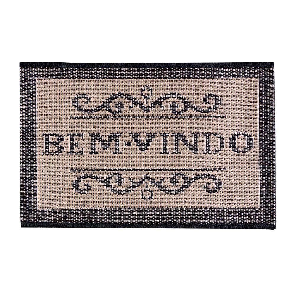 Capacho Eco Nature Bem Vindo-5 56 Chumbo 0,40x0,60m | MadeiraMadeira