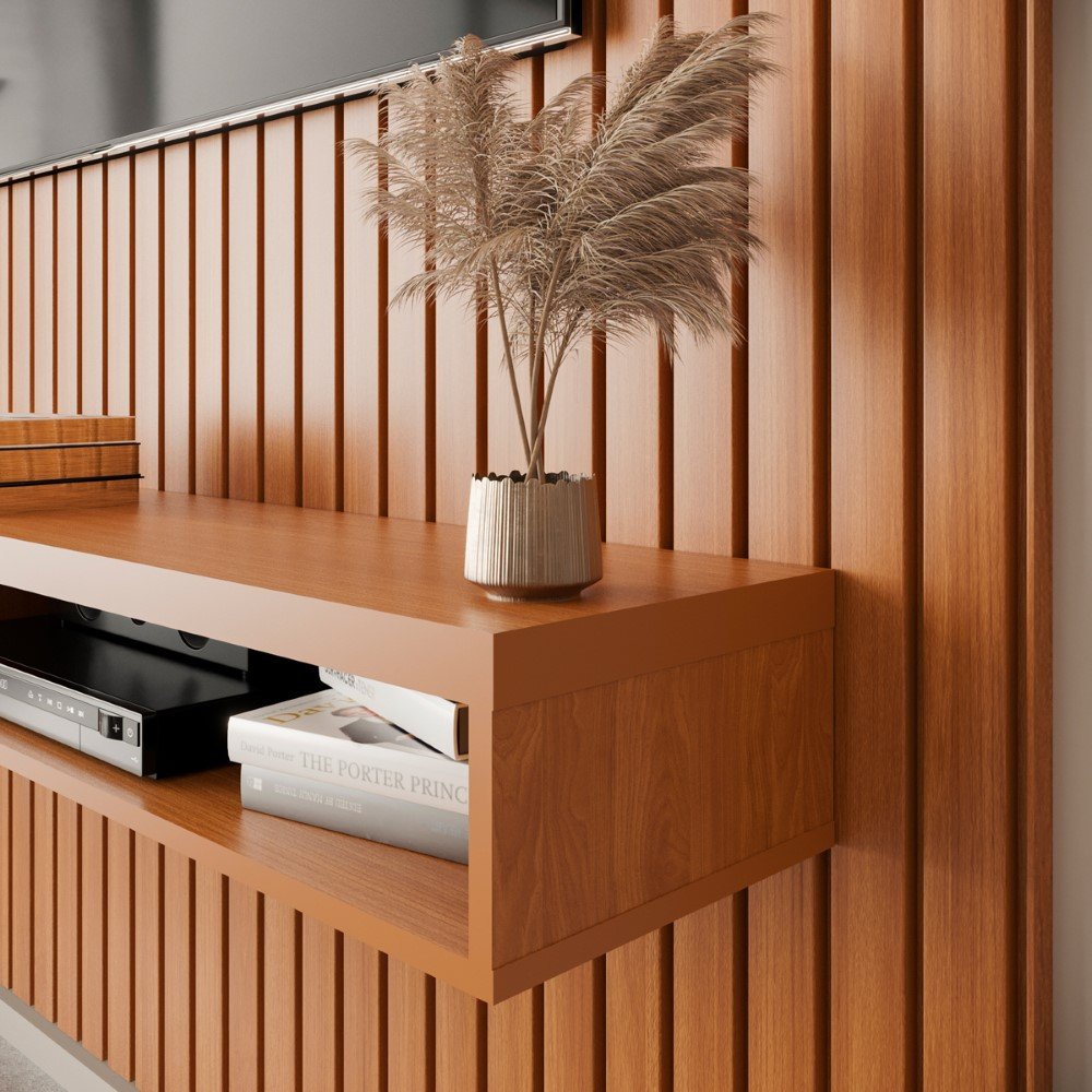 Painel Ripado para Tv até 55 Polegadas Intense com Nicho 139cm ...