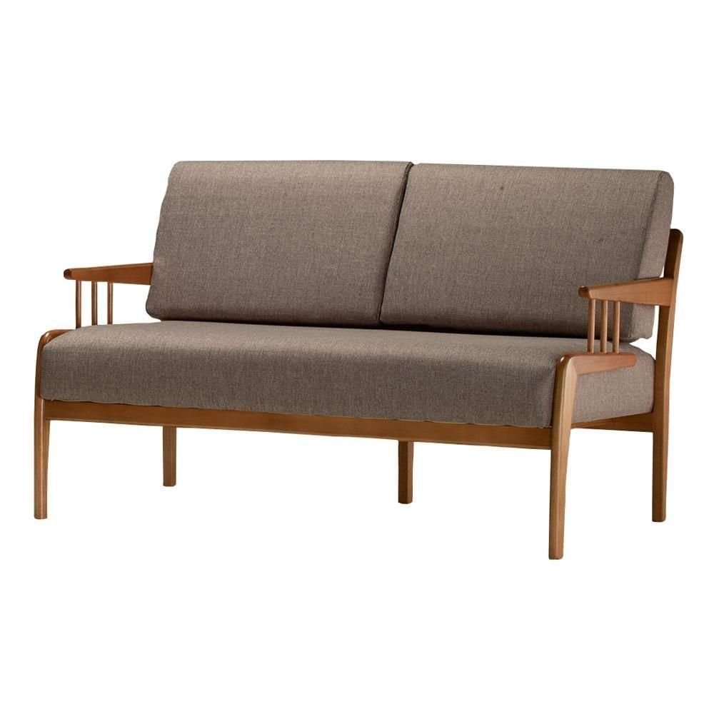 Sofá Pinau Ozki 2 Lugares 140 Cm (largura) Tecido Verde C Madeira ...