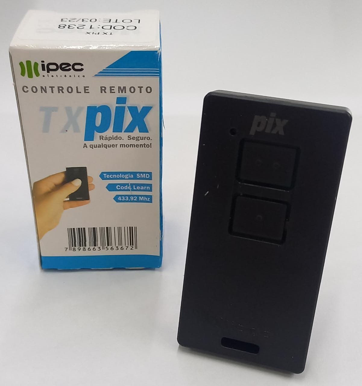 CONTROLE REMOTO PAR APORTOA ELETRONICO TX PIX | MadeiraMadeira