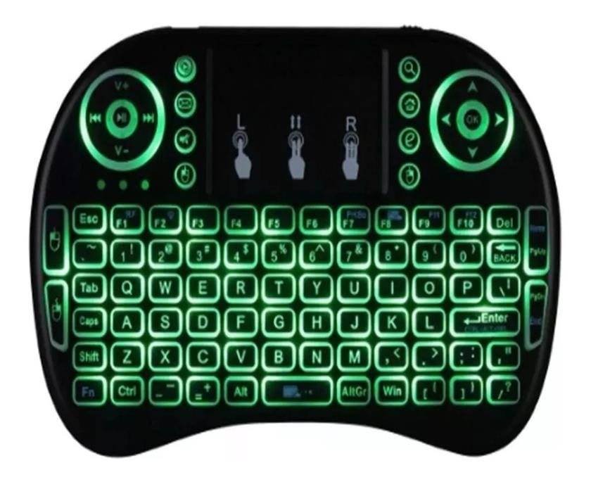 Mini Teclado Keyboard Sem Fio Wireless Iluminado Luz Led K01 Luuk Young ...