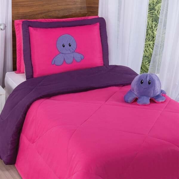 Kit Polvo TikTok Bipolar Grande + Edredom Solteiro DuplaFace Quentinho ...