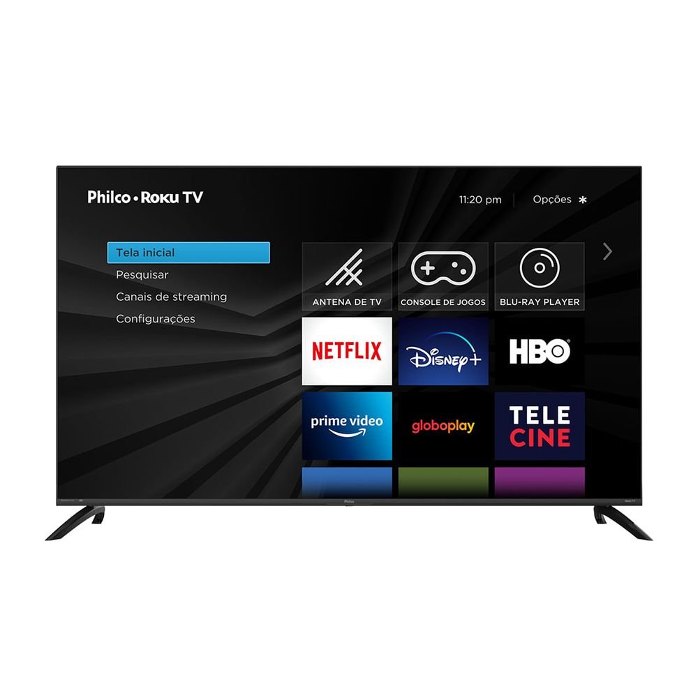 Smart TV LED 58 Polegadas Uhd 4K Philco Roku TV Quad Core Gpu Triple ...