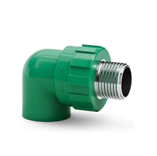 Joelho 90º Água Quente M/F PPR 32mm x 1 C/Inserto Metálico Krona | MadeiraMadeira