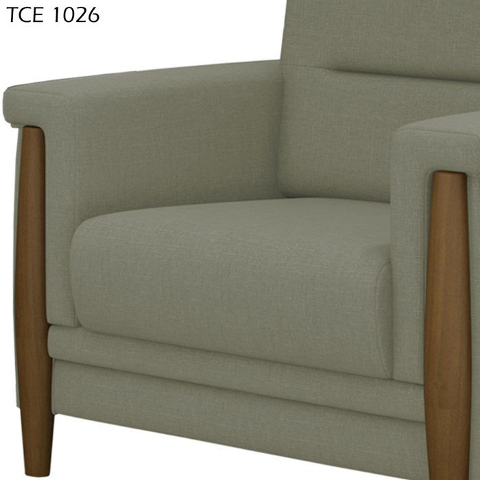 Poltrona Decorativa Pes Em Madeira Lugano TCE 1026 Moll | MadeiraMadeira