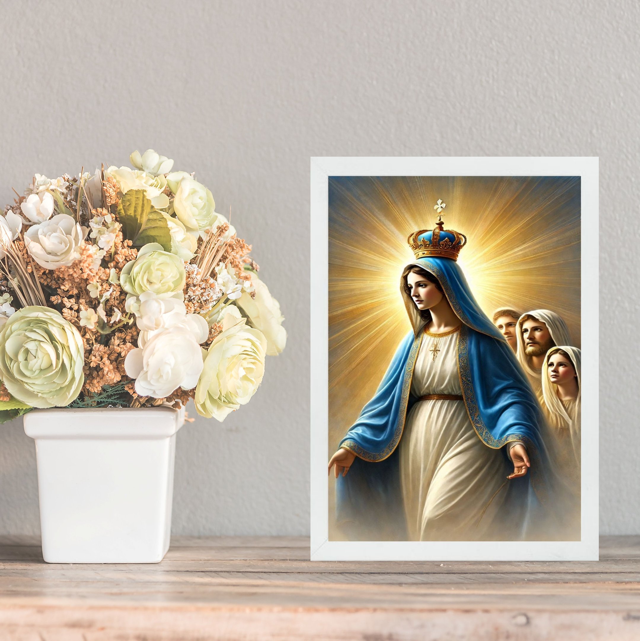 Quadro Decorativo Maria Passa na Frente 33x24cm - com Vidro:moldura ...